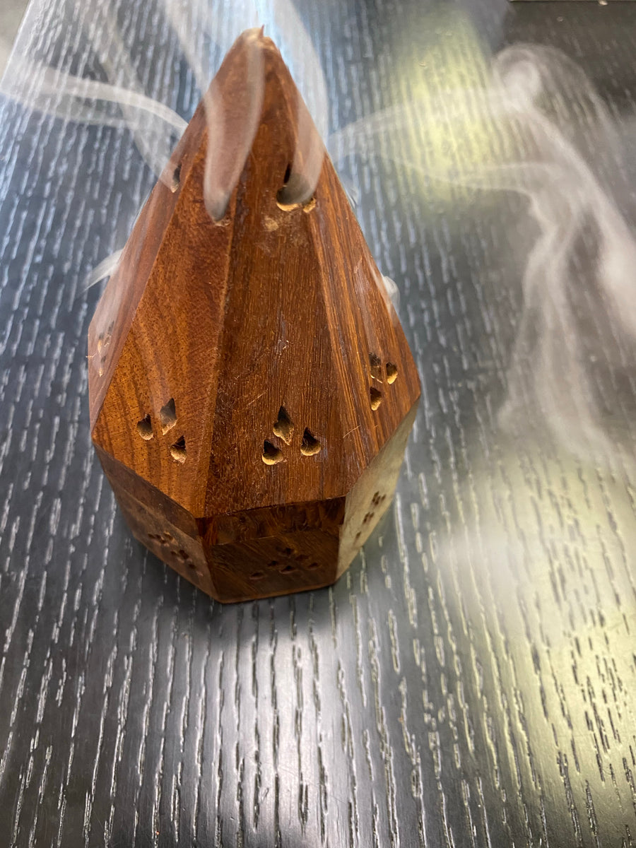 Wooden Temple Cone/Charcoal Burner – MsKurvygirl